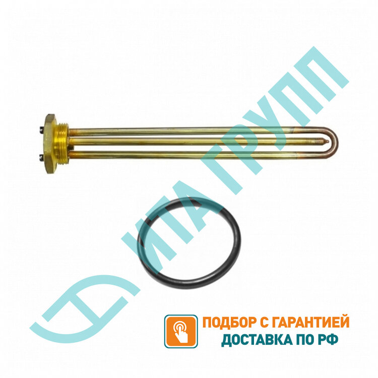 Комплект ТЭН 3кВт (3000Вт) RDT, резьбовой 42мм для Ariston, De Luxe, Real, Thermex, под анод М6 + прокладка, R182246K2