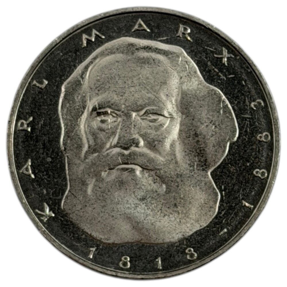ФРГ (Германия) 5 марок 1983 г. (100 лет со дня смерти Карла Маркса) (J)