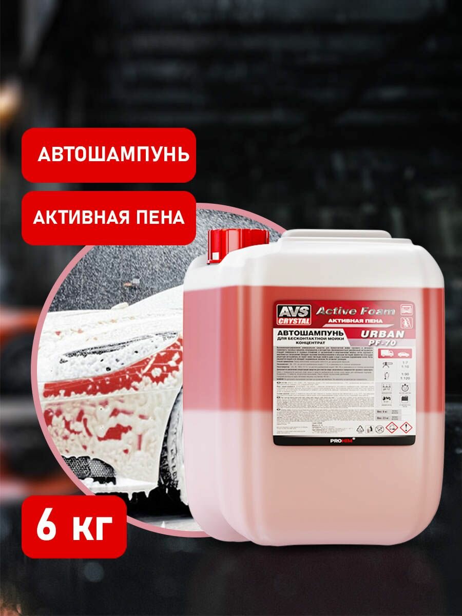 Автошампунь для бесконтактной мойки / Активная пена для бесконтактной мойки 5 литров