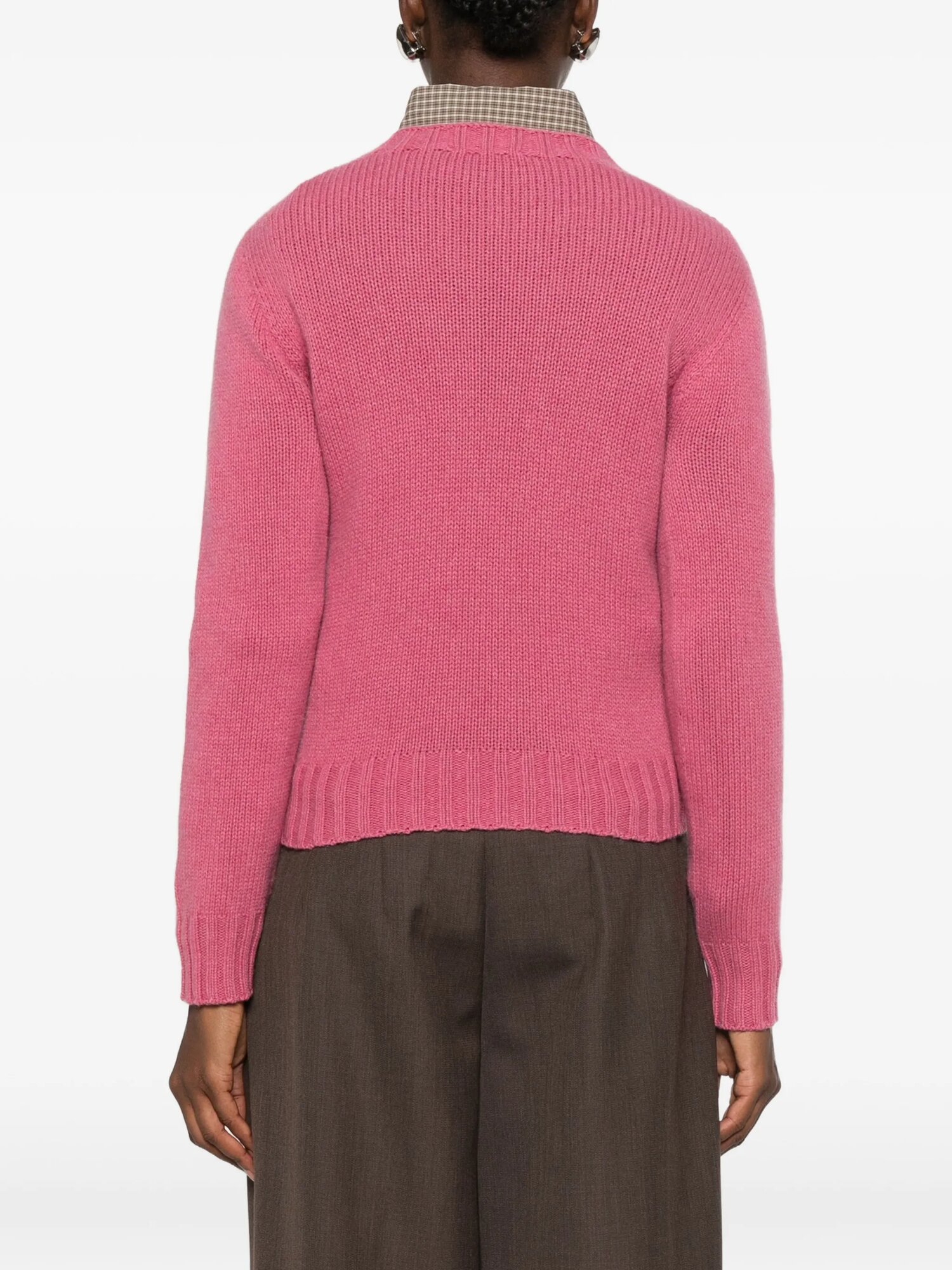 Свитер ARAGONA Ribbed-knit crew-neck sweater, размер 44 — фото 1