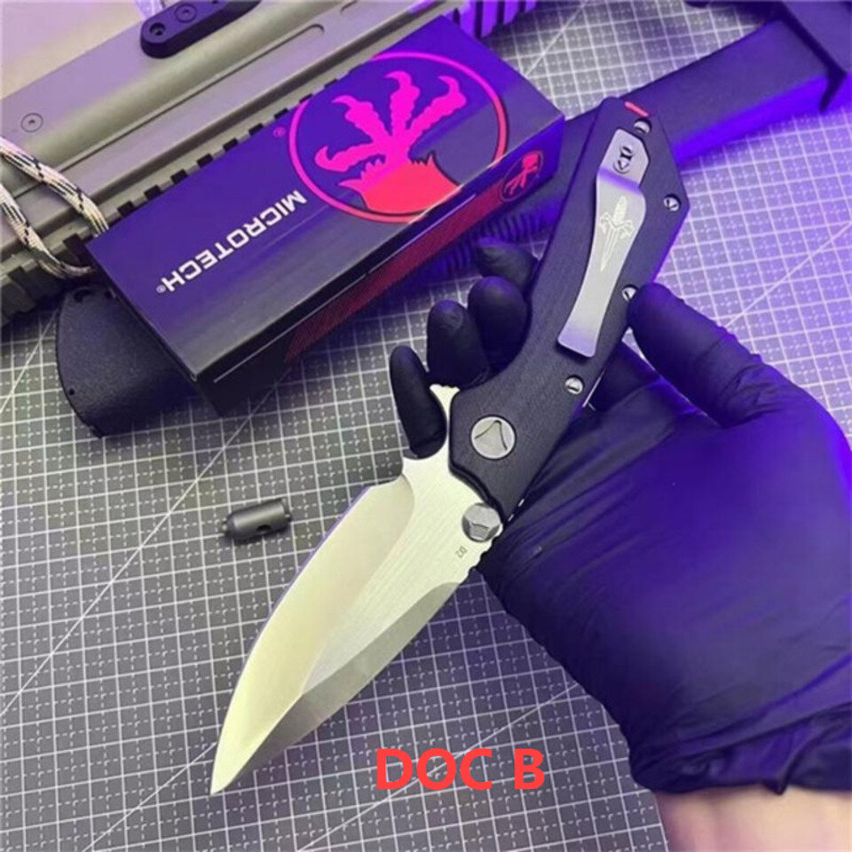 Microtech DOC LDT ручной складной нож D2 лезвие G10 рукоятка