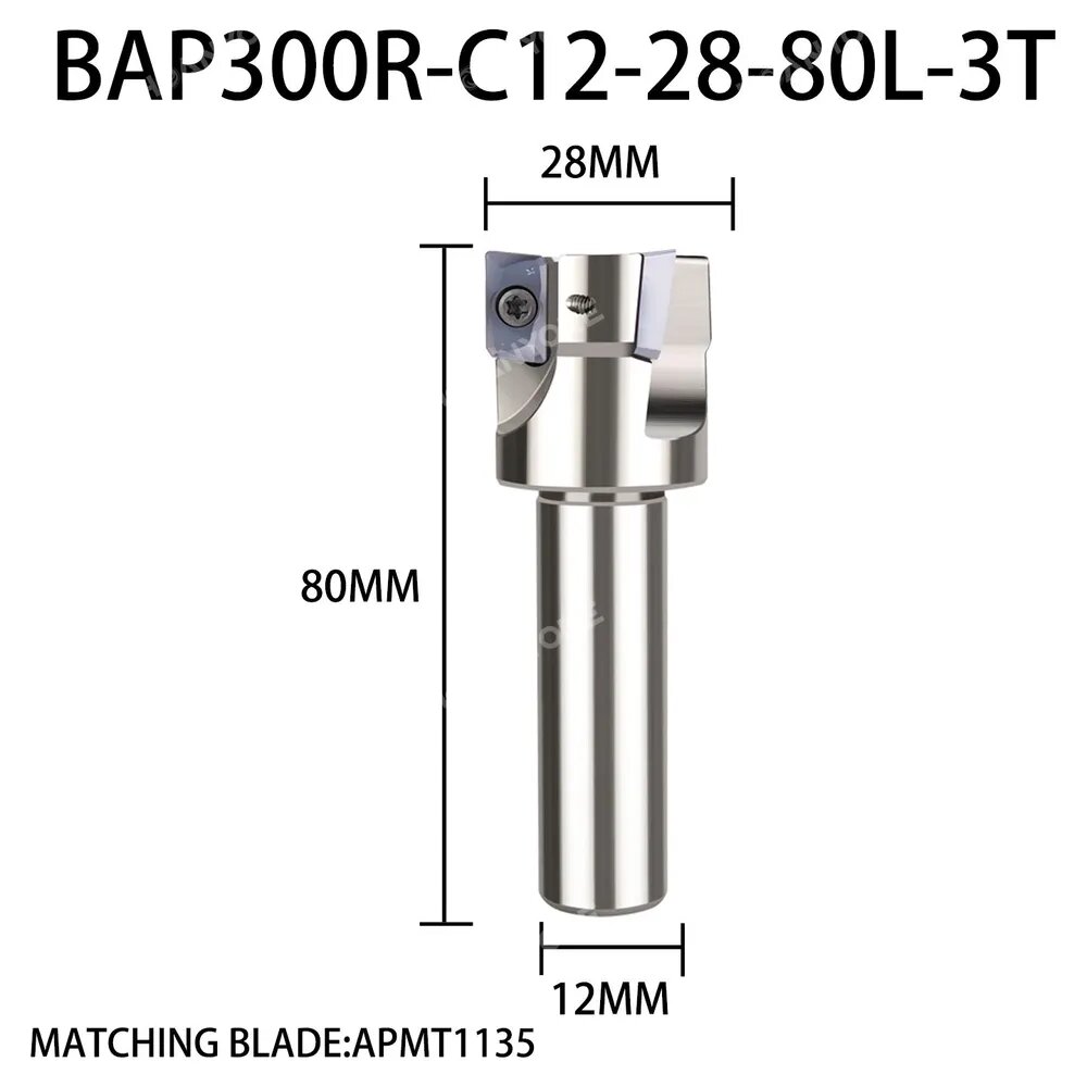 Встроенная фрезерная планка револьверного типа BAP300R-C12-28-80L-3T