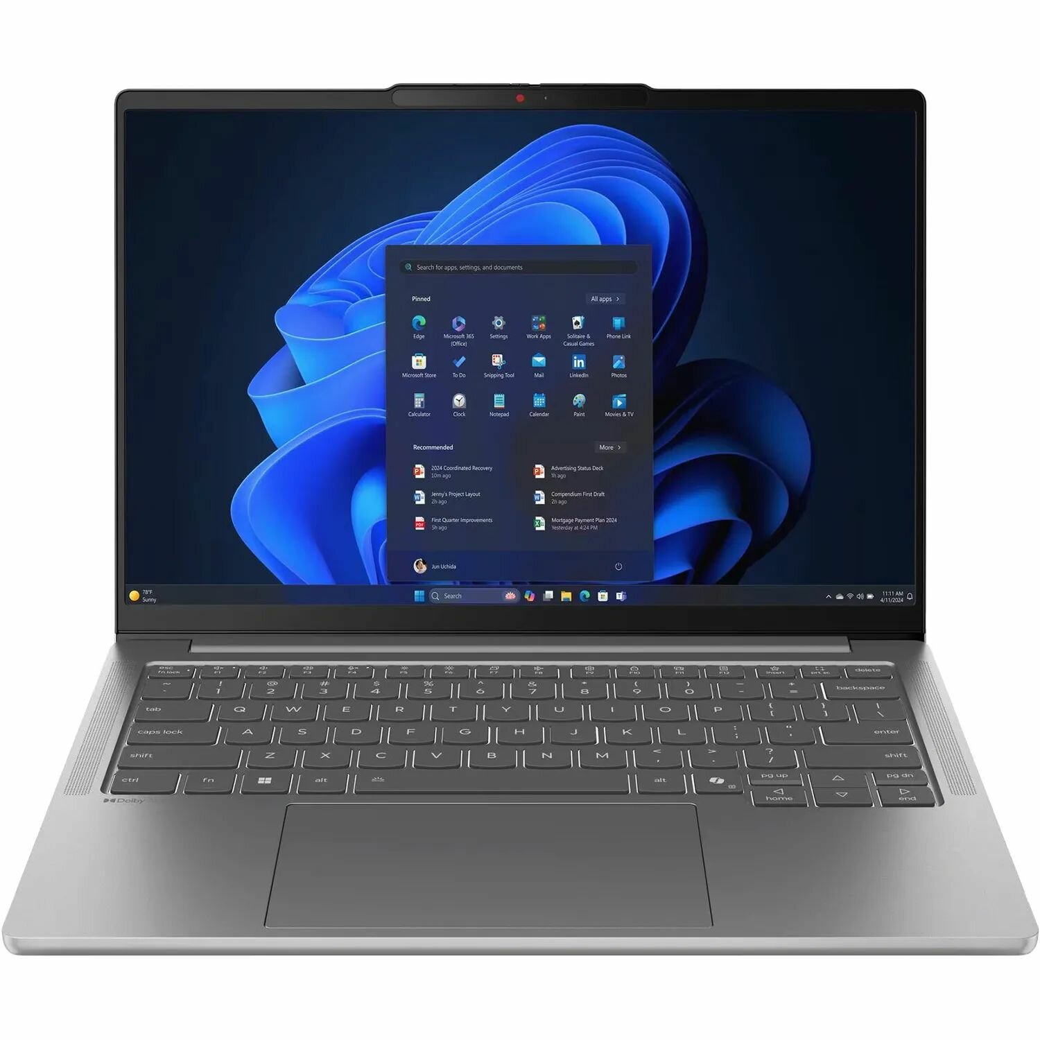 Ноутбук Lenovo IdeaPad Pro 5 14IAH10 серый 14" 2.8K OLED Core Ultra 5 225H 24GB/SSD 512GB Intel Arc 130T Win 11pro