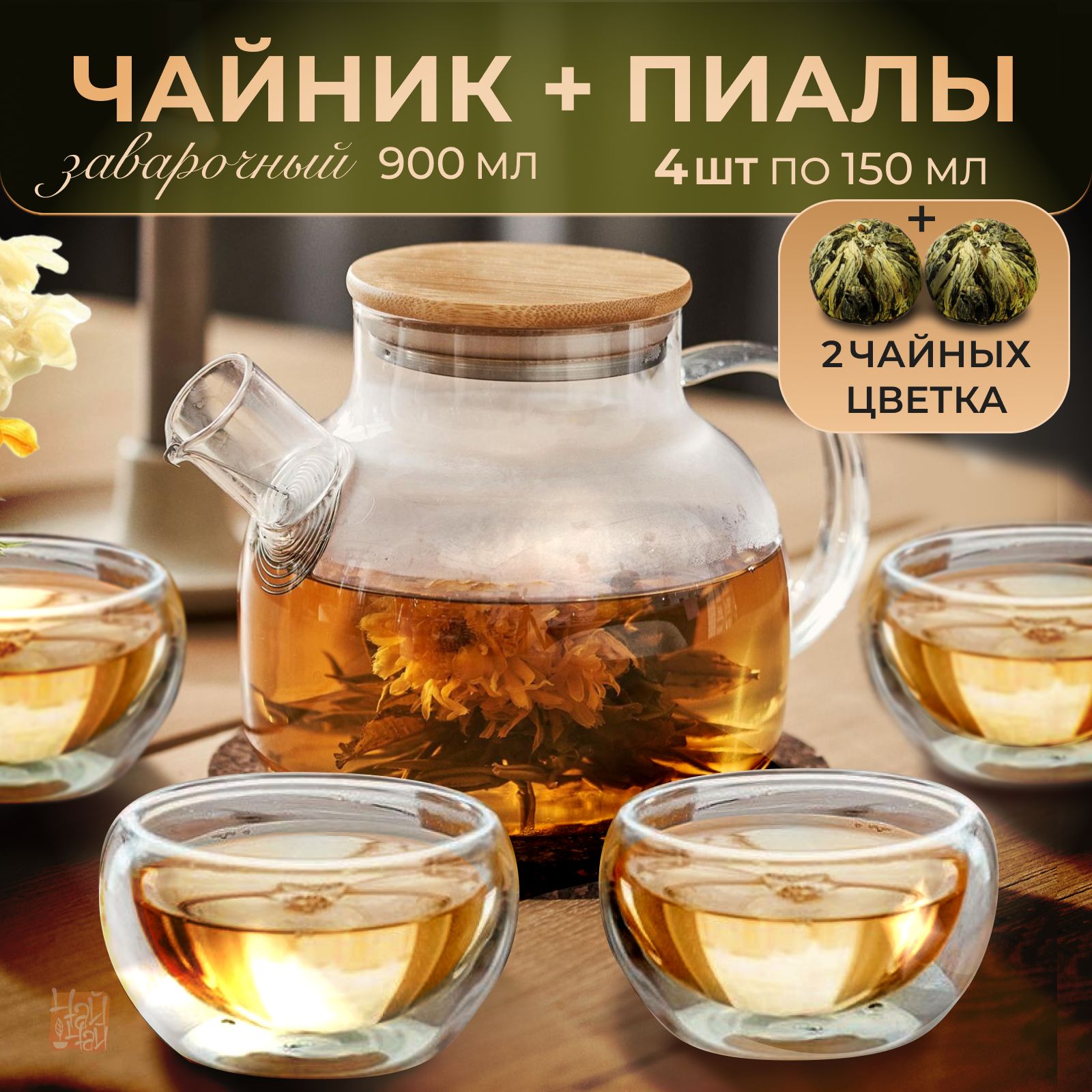 ЧайЧай Чайник заварочный "чайники заварочные", 900 мл