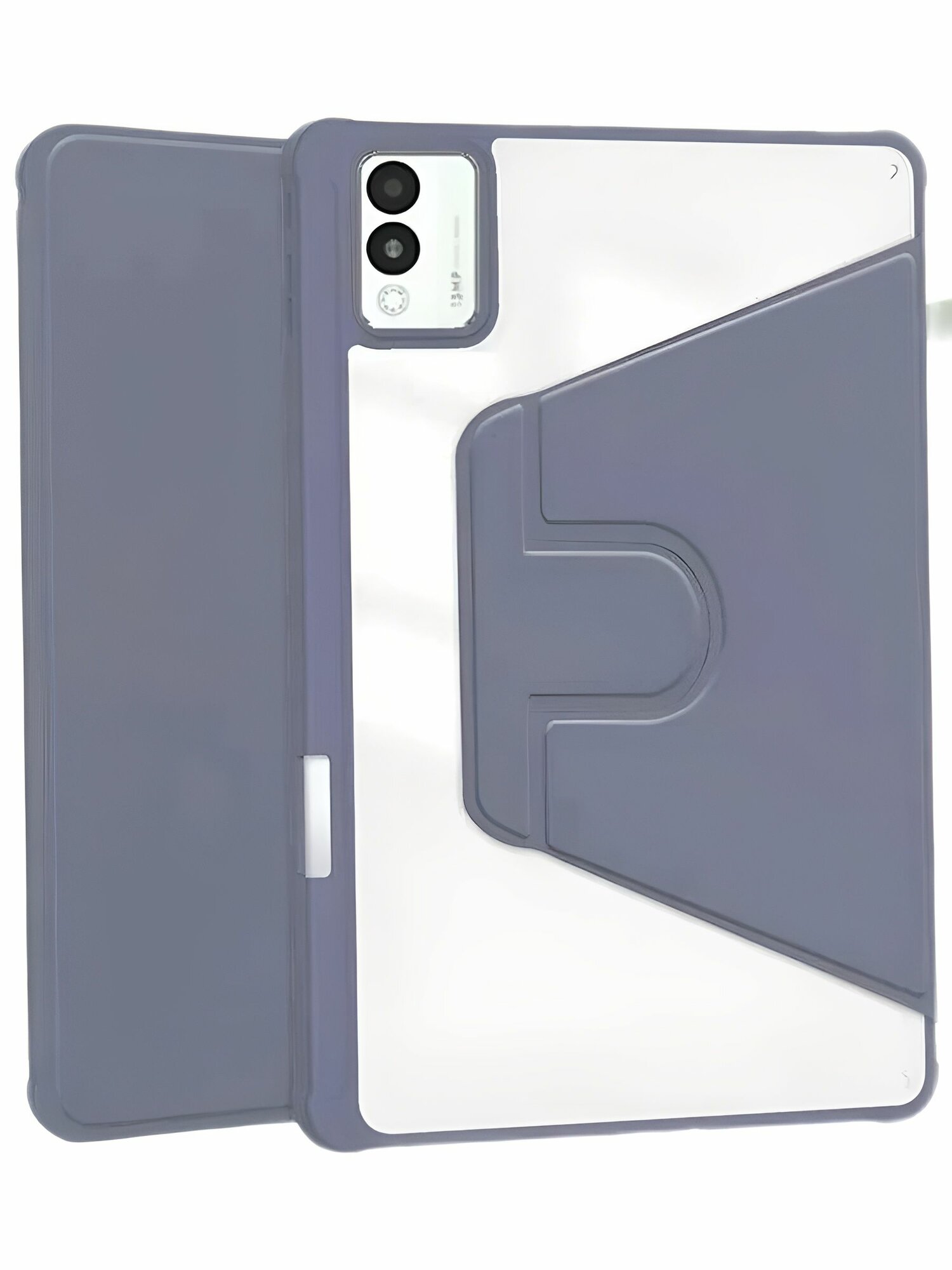 Чехол на Tecno MegaPad 11 / Техно МегаПад 11 2025 года, 11 дюйма, акриловая с отсеком для стилуса, лавандовый