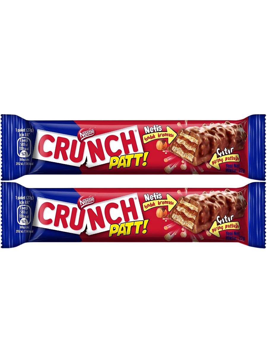 Nestle Crunch Patt вафля в молочном шоколаде, 2 шт по 27г
