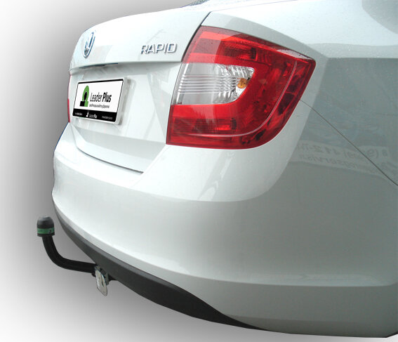 Фаркоп для VOLKSWAGEN POLO (седан, лифтбек) (6R1) 2010-/ SKODA RAPID(лифтбек)(NH) 2012- с электрикой (Smart) и сертифкатом в комплекте арт.(V125-A)