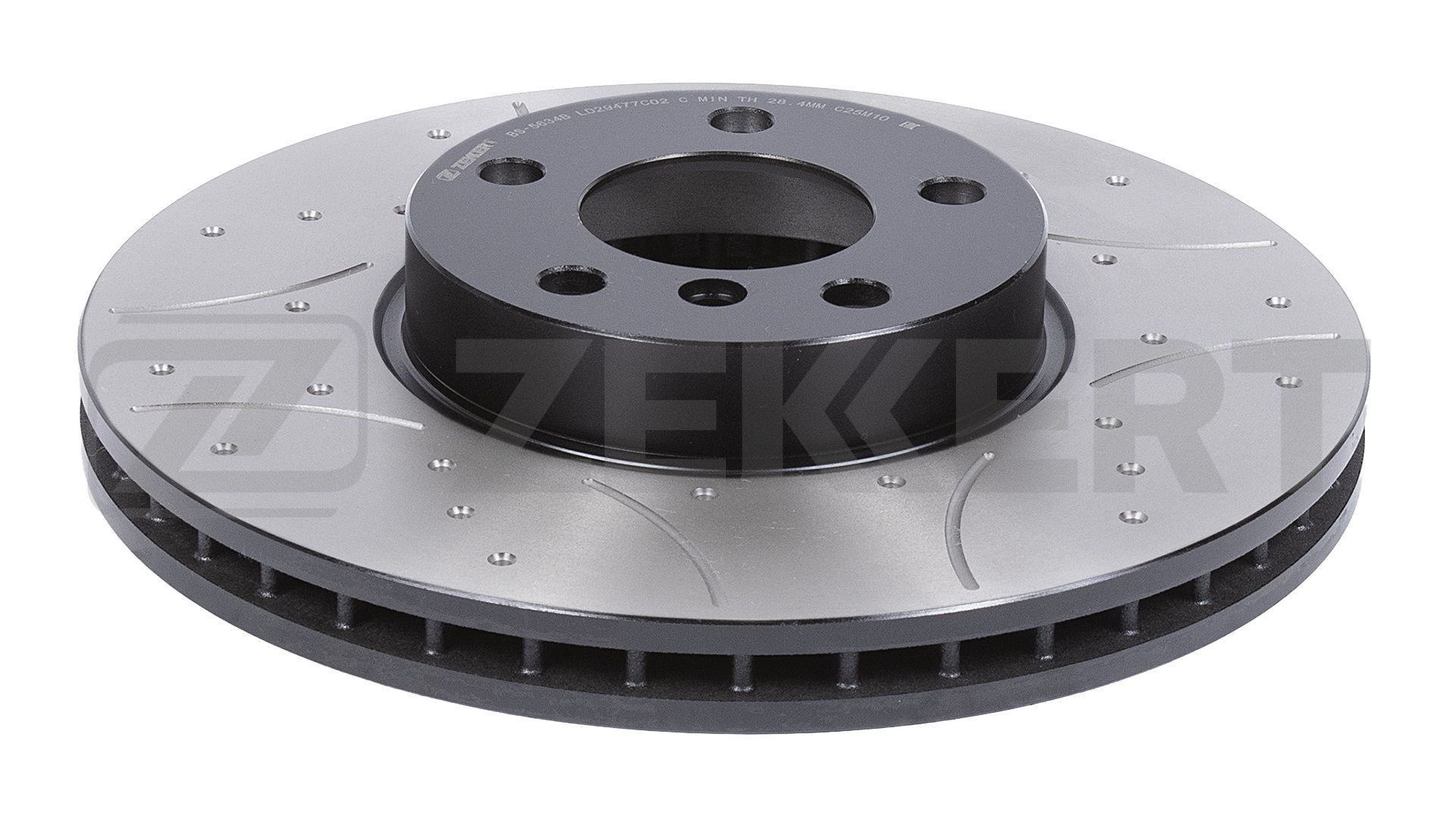 Диск тормозной передний BMW X5 (E70, F15, F85) 07-, X6 (E71, E72, F16, F86) 10- (с покрытием, перфорацией и слотами)