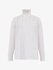 Рубашка Alberta Ferretti Ruffled high-neck shirt, размер 40, белый