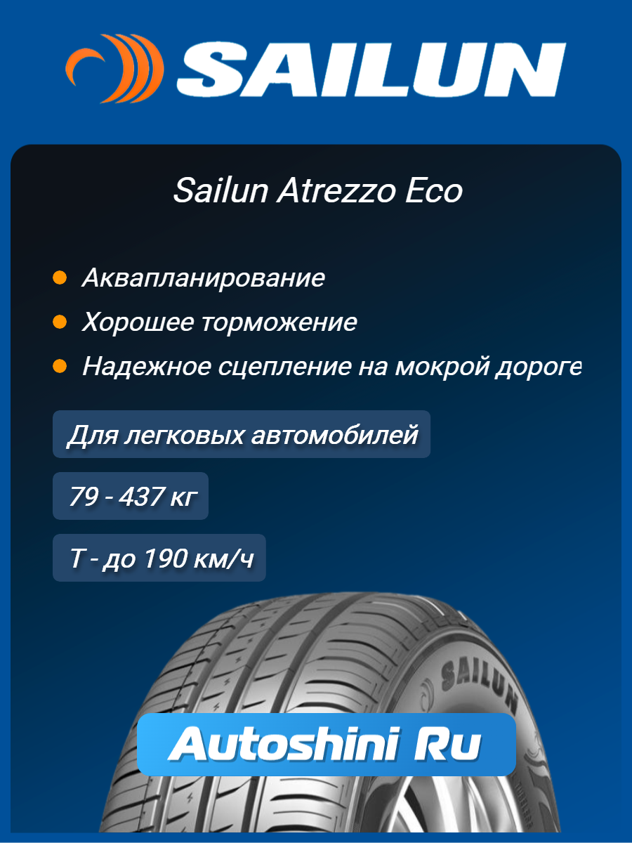Шины летние Sailun Atrezzo Eco 165/70 R13 79T