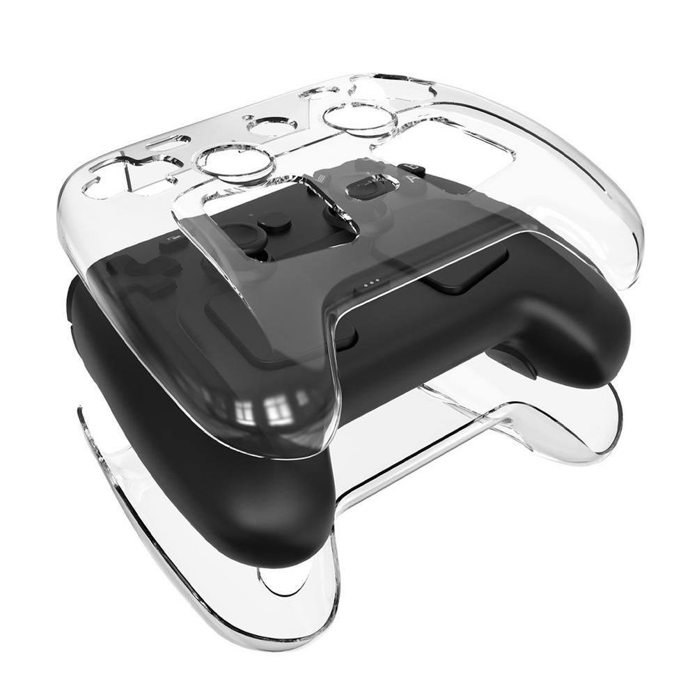 Чехол для геймпада Steam Controller 2 кристаллический прозрачный пластиковый кейс с накладками на стики