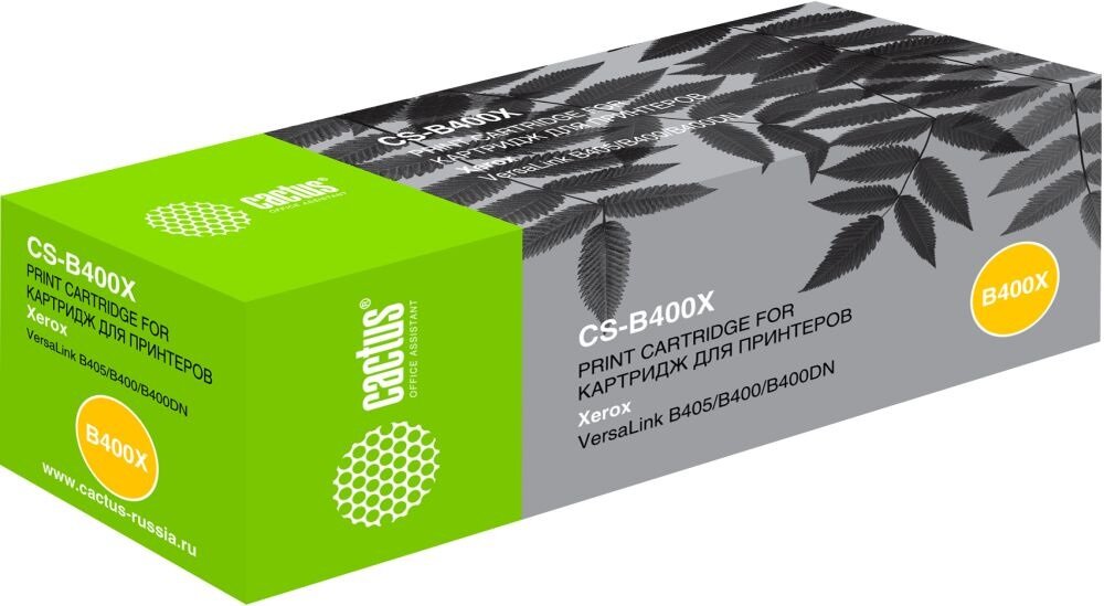Cactus Картридж лазерный CS-B400x106R03585 черный (24600стр.) для Xerox VersaLink B400/405 1086252