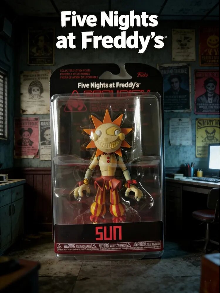 Фигурка Sun, Five Nights at Freddy's, 15 см, ABS пластик, 1 шт.