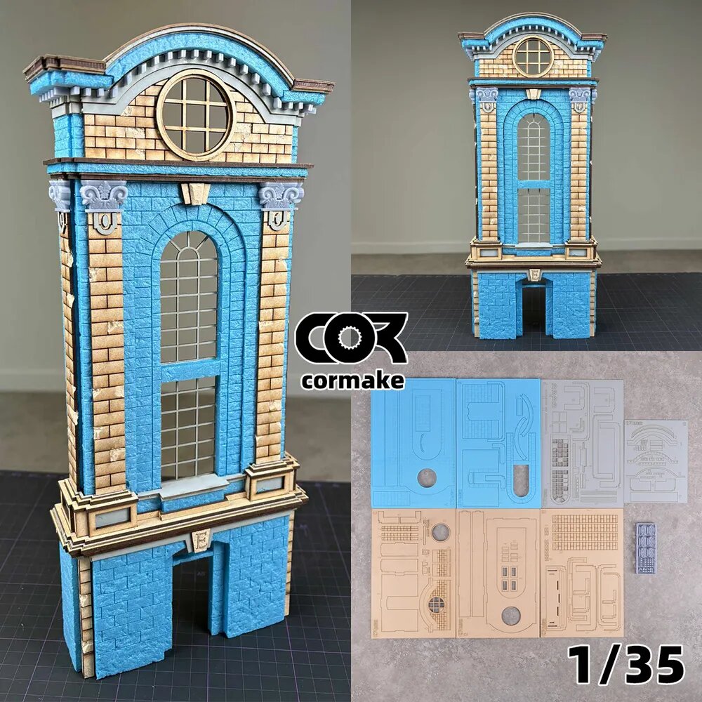 Cor 1/35 сборная модель дома диорама