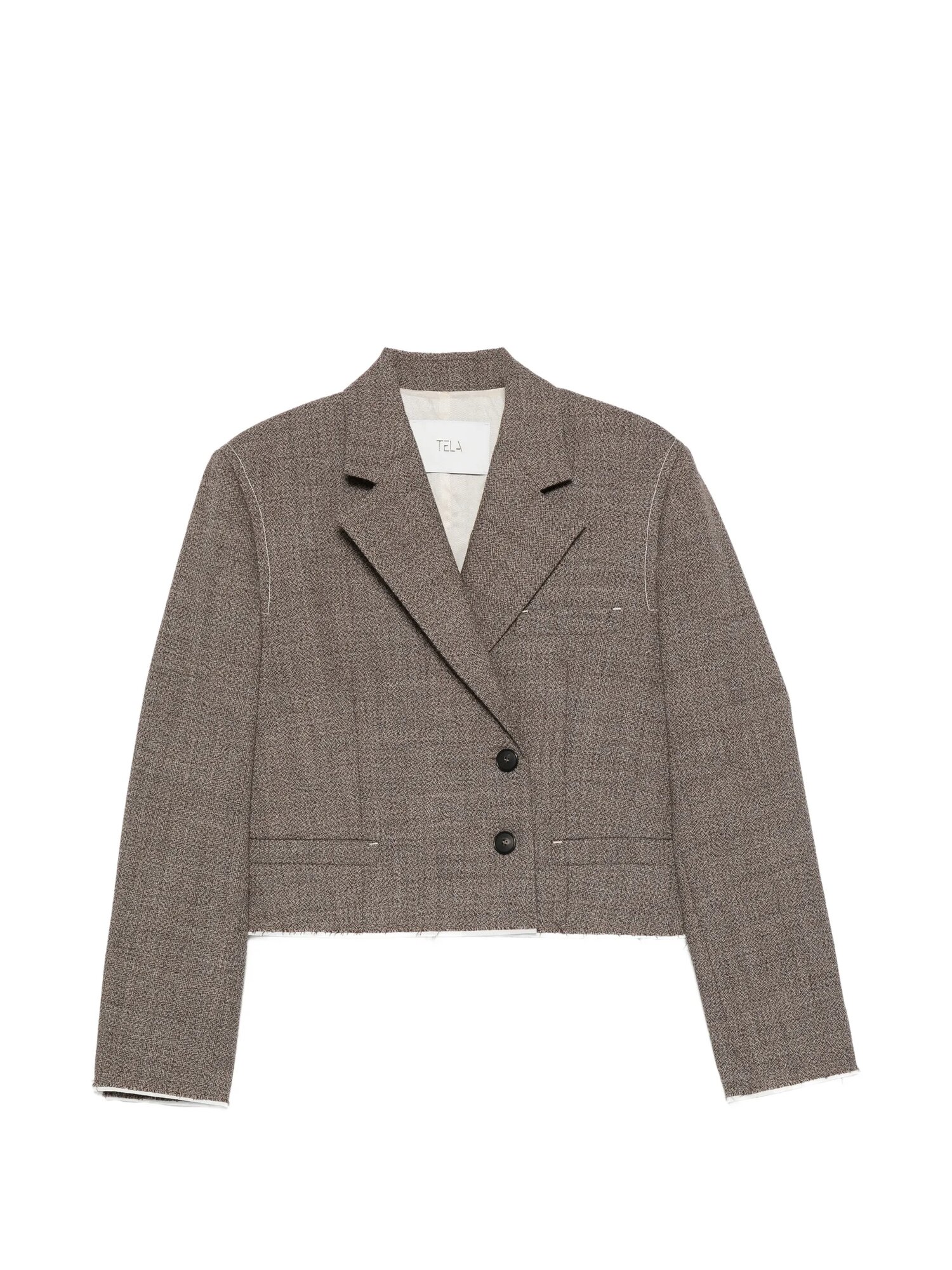 Куртка Cropped double-breasted jacket