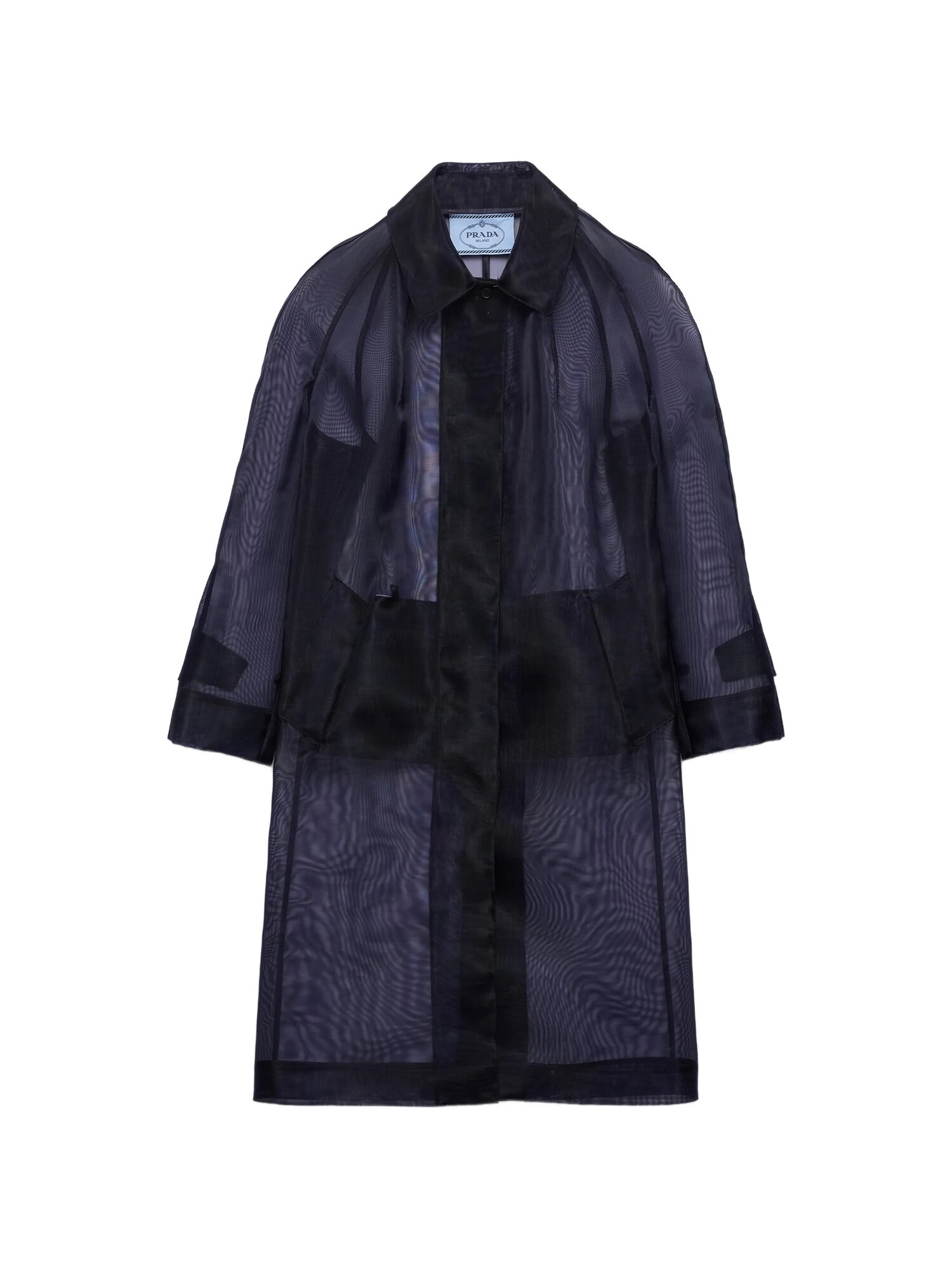 Пальто Prada Single-breasted crinoline coat