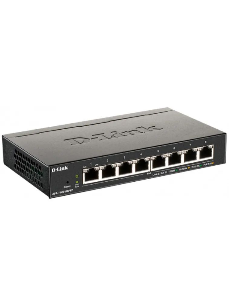 D-link Коммутатор DGS-1100-08PV2/A4A управляемый L2