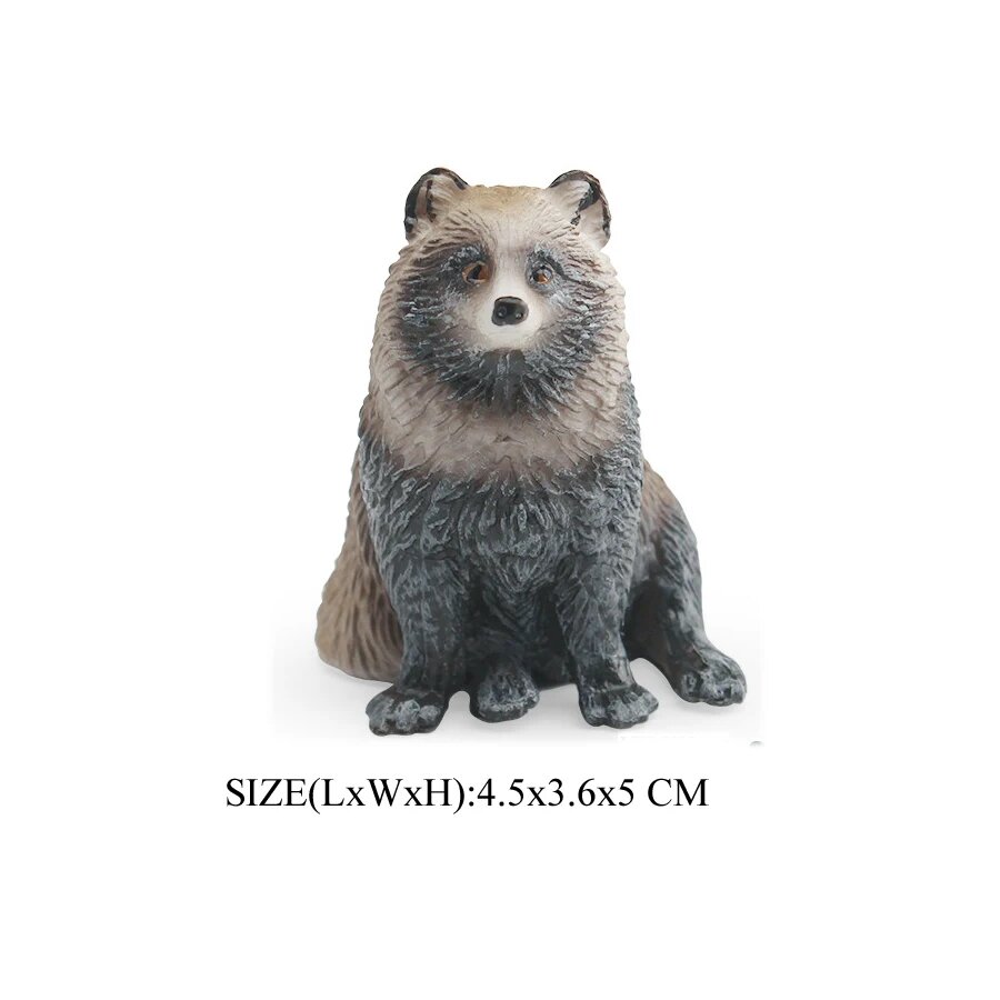 Фигурки животных LADOFIGURES ПВХ Tanuki cat-1