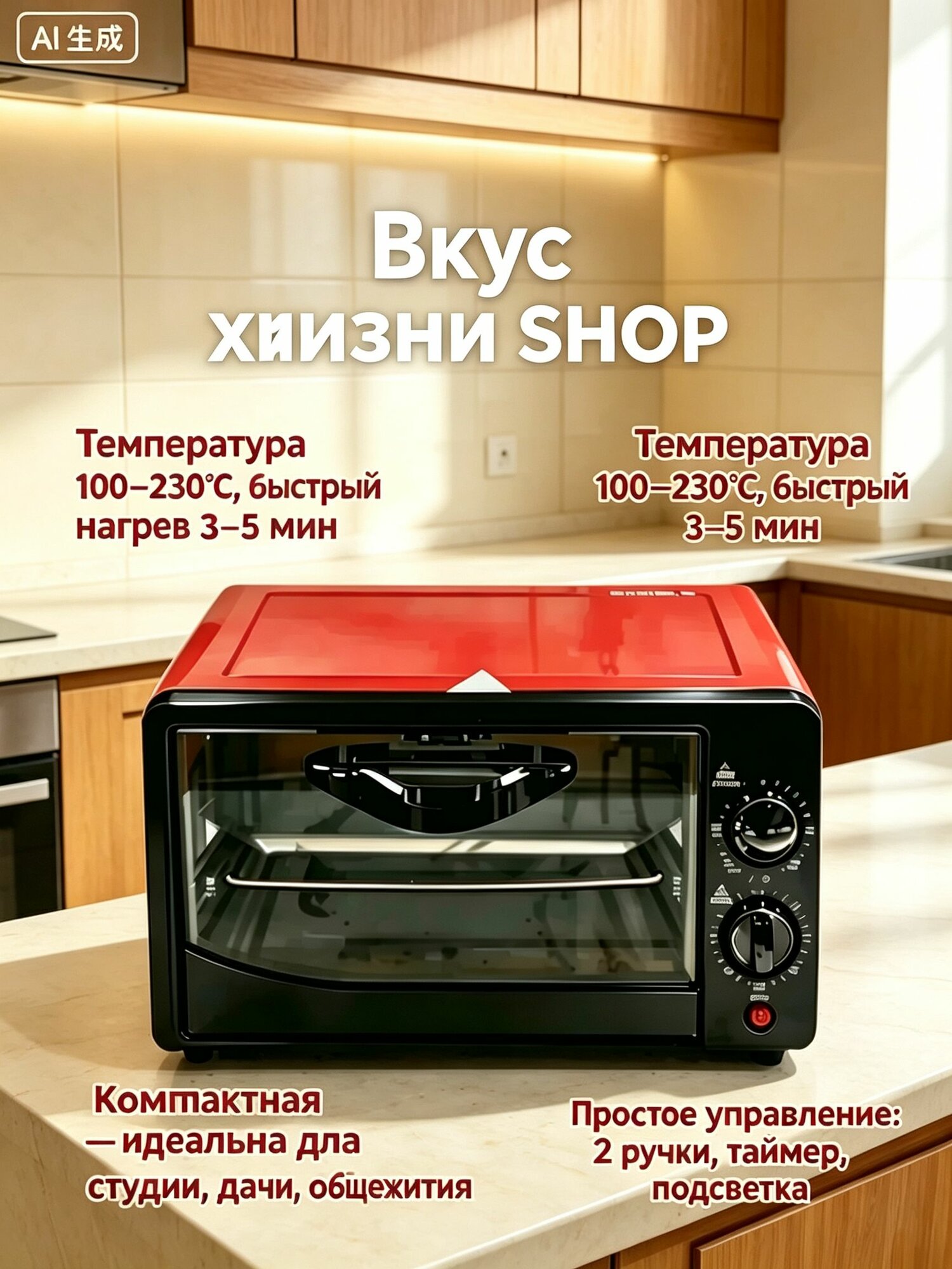 Многофункциональная микроволновая печь большой емкости