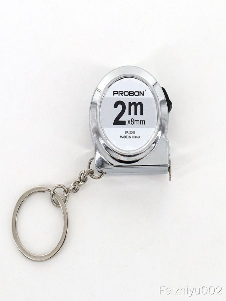 Рулетка измерительная PROBON с брелоком 2 м х 8 мм компактная для дома и ключей лента измерительная