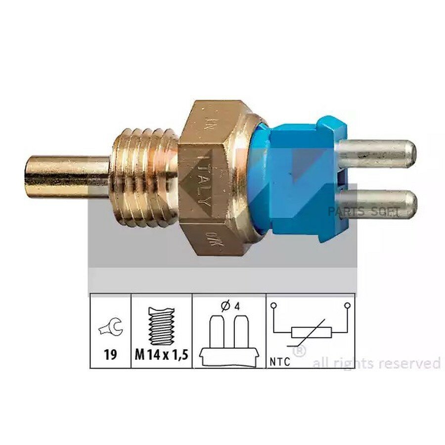 Дат. темп. воды MB W202 1.8-2.8/2.0D/2.2D/TD 93-00/W124 2.0-5.0/2.0-3.0TD 93-95 от официального дистрибьютора, KW, артикул 530139