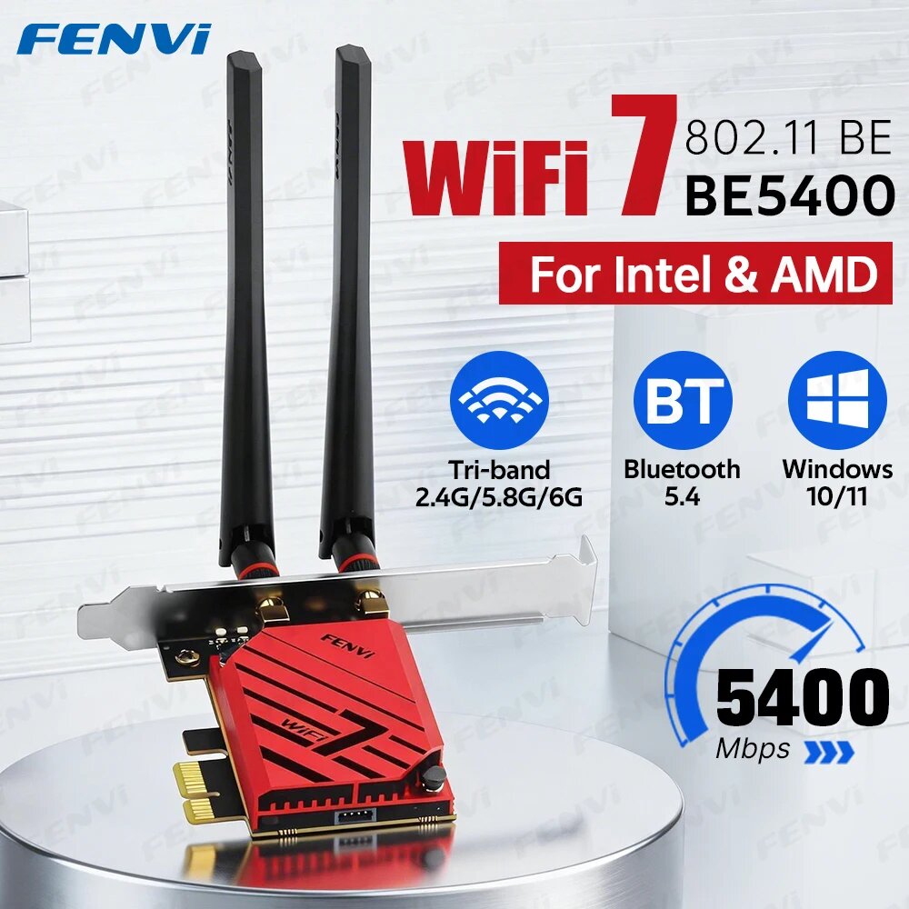 Fenvi WiFi 7 адаптер Bluetooth 5.4 MT7925