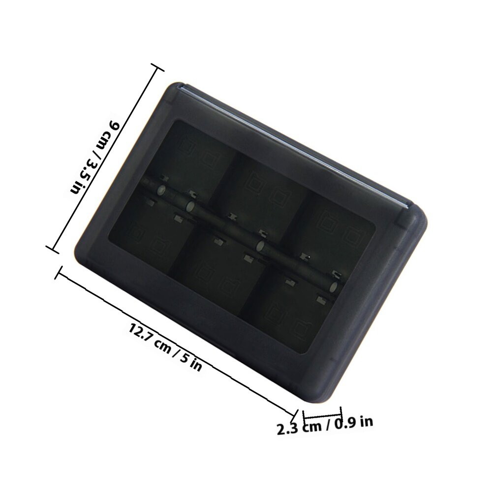 Коробка Для Игровых Карточек Чёрного Цвета Размер 12.70X9.00X2.30Cm
