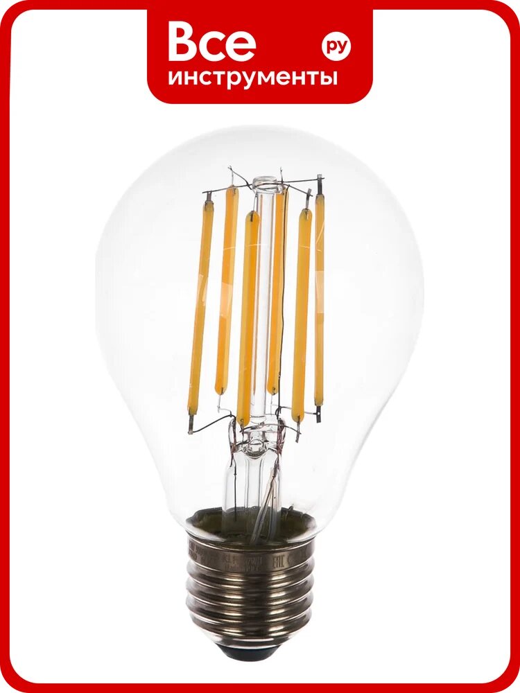 Светодиодная лампа Uniel LED-A70-15W/3000K/E27/CL PLS02WH Форма A, прозрачная UL-00004868