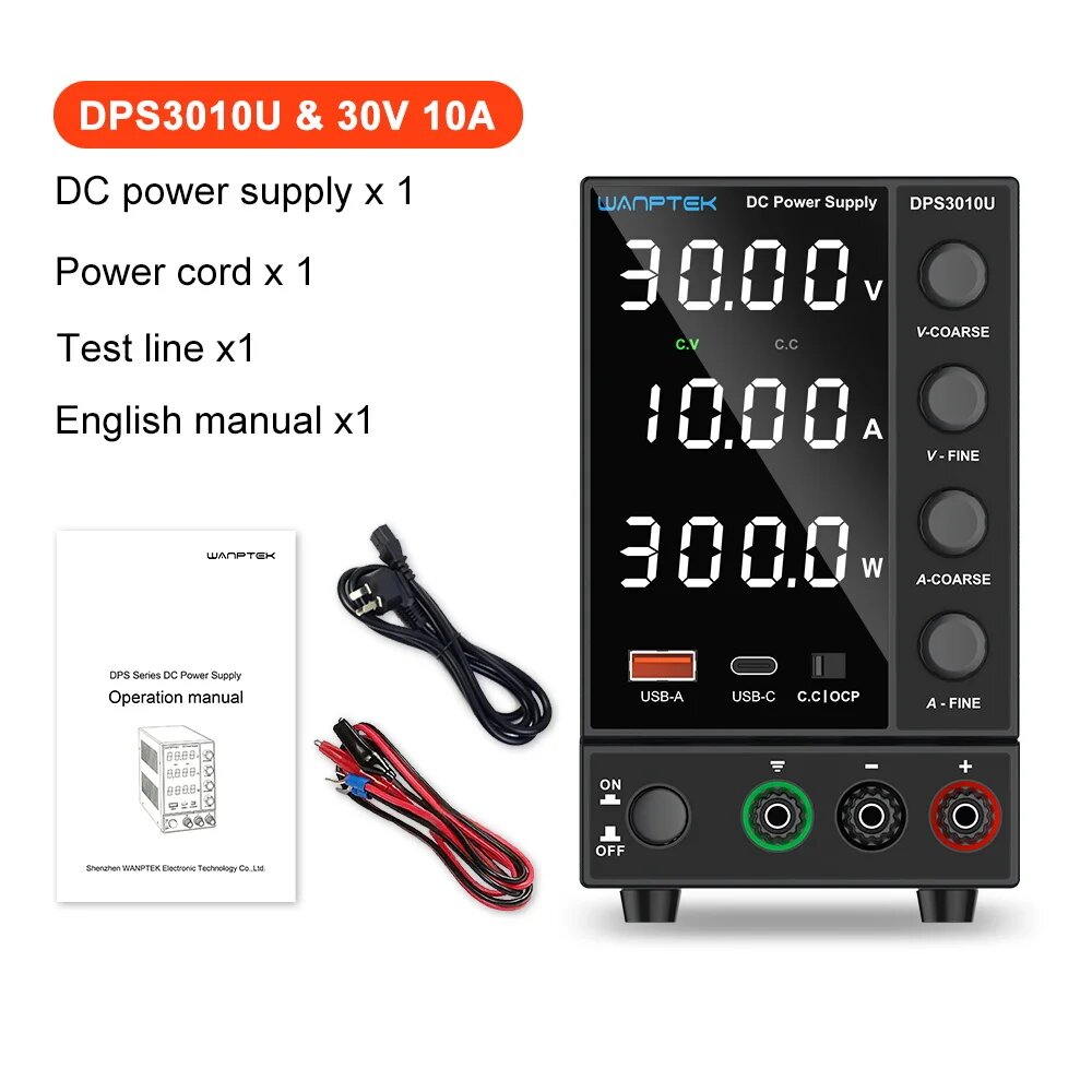 Wanptek DPS3010U 30V 10A лабораторный блок питания