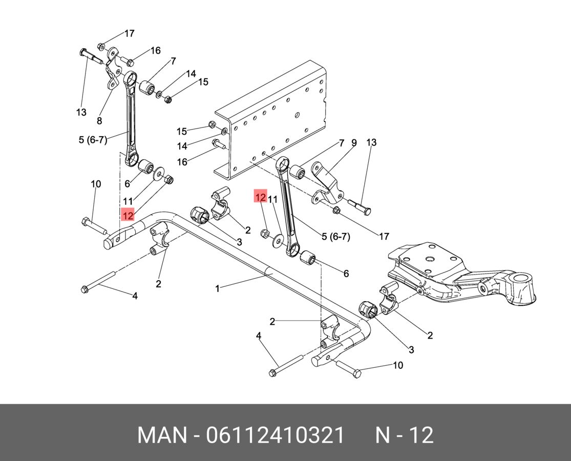 Гайка am18x2-10 man (MAN 06112410321)