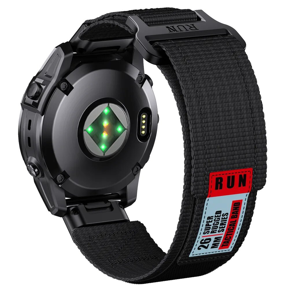 Ремень QuickFit 26 мм для Garmin Fenix 8 51 мм, ремни Fenix 7X / 6X Pro 5X Plus, нейлоновые ремни для замены Garmin Epix Pro 51 мм, Enduro 2, Instinct 2X