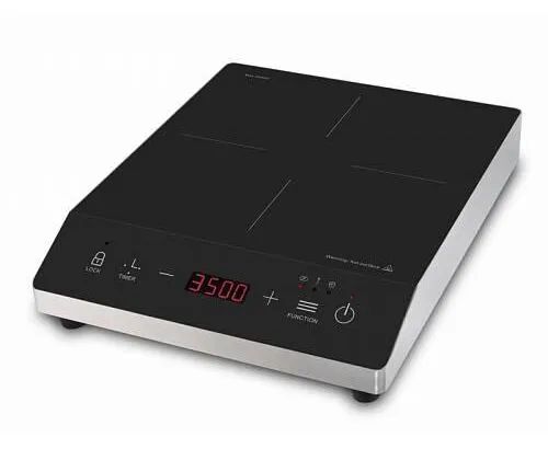 Плита профессиональная индукционная Hurakan HKN-HST35F PRO, 1 конфорка, 10 уровней мощности, диаметр 26 см. таймер, 180 мин, 0.5-3.5 кВт 220В