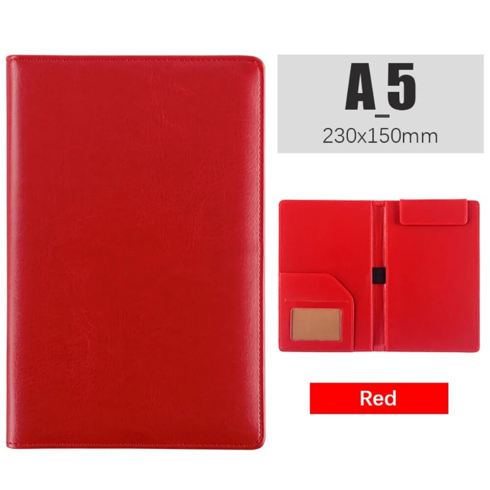 Папка-файл А5 из искусственной кожи Красный, Red
