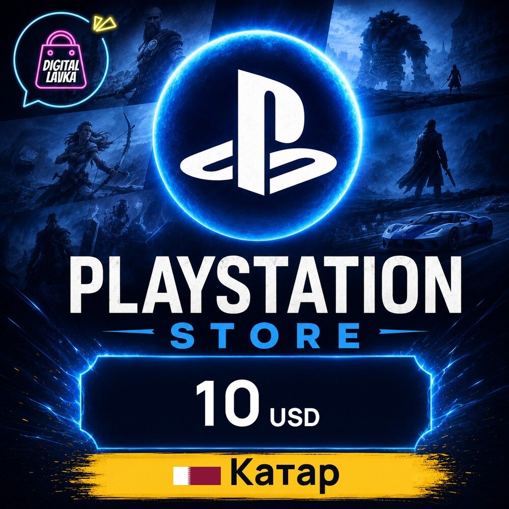 PlayStation Network (PSN) Катар · USD 10 — карта оплаты, цифровой код пополнения счёта, моментальная доставка