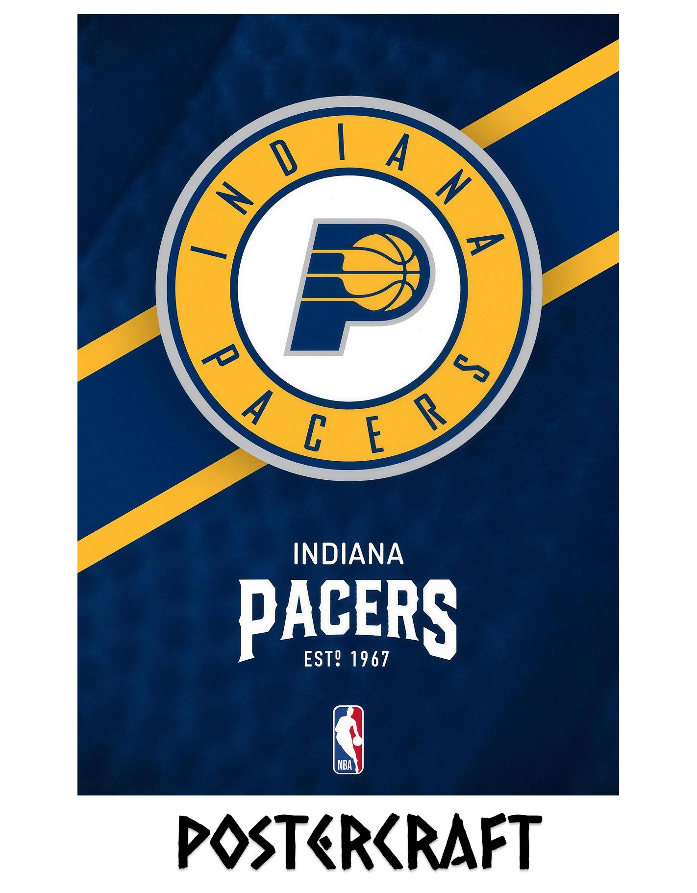 Постер Баскетбол "Indiana Pacers" (Команды НБА / NBA), А3, глянцевый, 42х29.7см