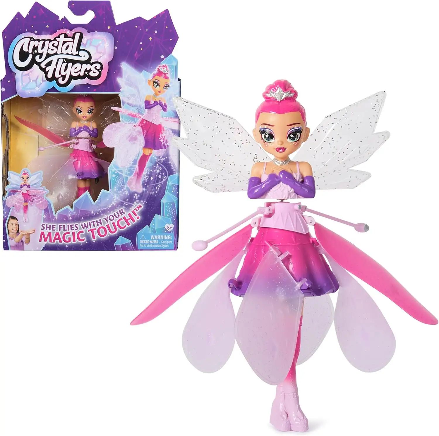Волшебная летающая кукла Crystal Flyers с кристальными крыльями 6068672