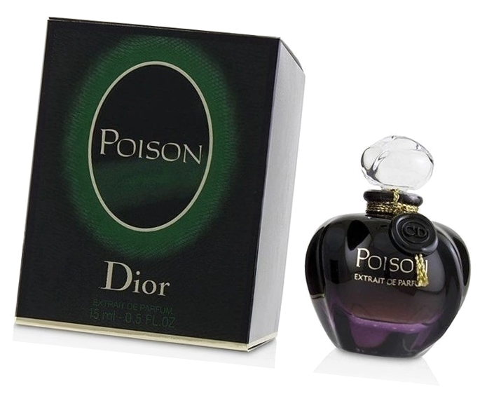 Женские духи Диор Пуазон Экстракт Де парфюм 15 мл флакон - Christian Dior Poison
