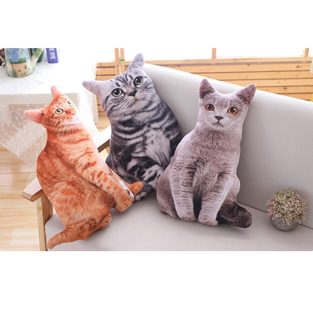 Подушка В Forme Кота 50Cm Мягкая И Уютная Декоративная Подушка Для Дома И Сада Одна Штука