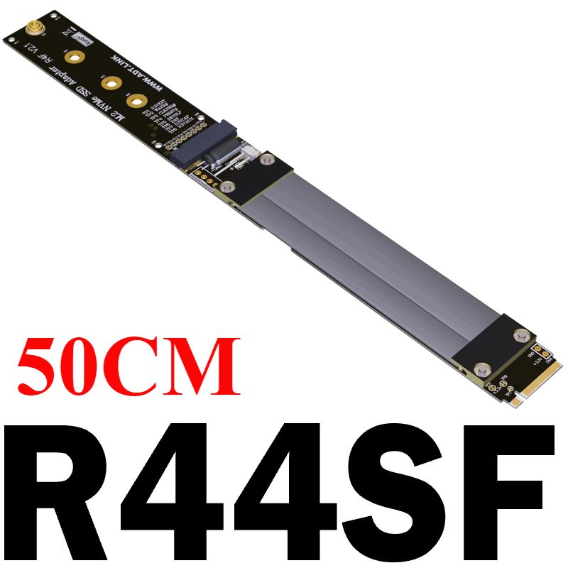 M.2 удлинительных кабеля-адаптера для твердотельных накопителей NVMe SSD поддерживают PCIE 4.0 3.0 x4 full speed ADT