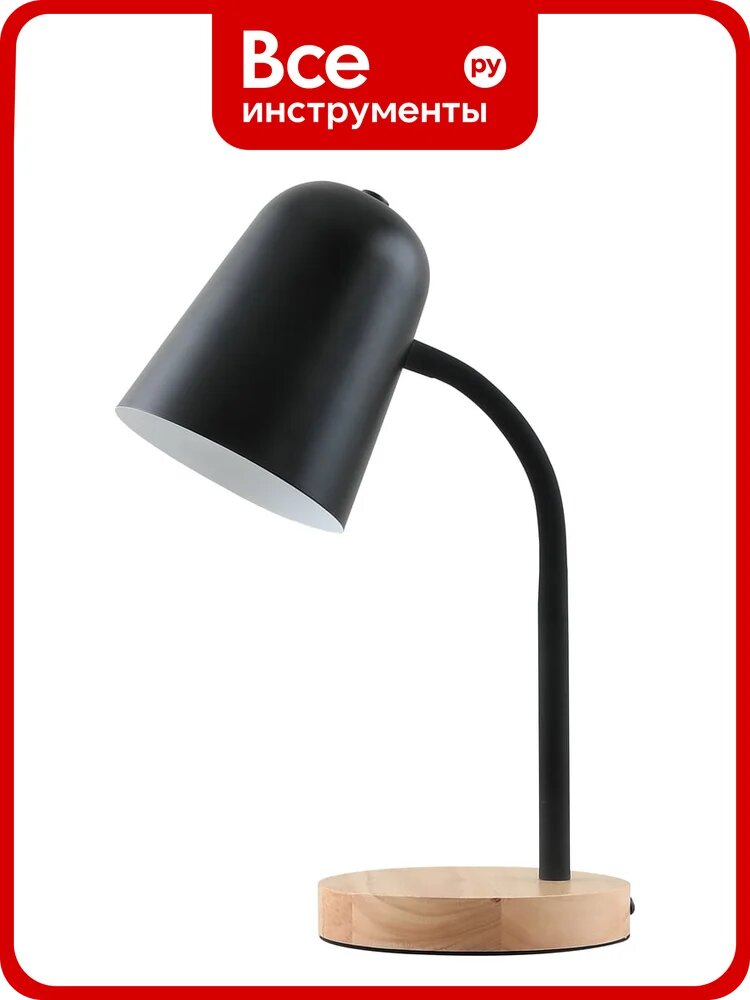 Лампа настольная Camelion Ultraflash KD-434 C02 Е27 цвет черный 15507