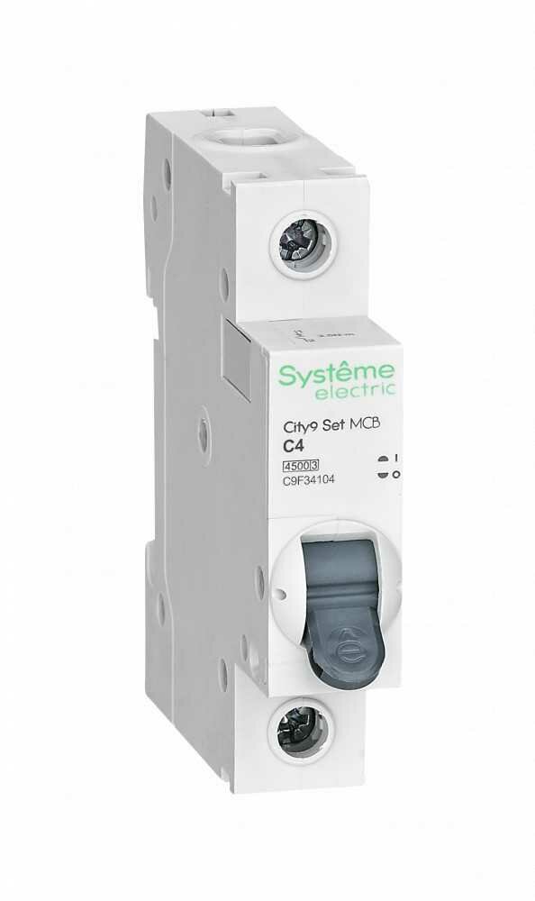Systeme Electric City9 Set Автоматический выключатель C 4A 1P 4,5kA C9F34104