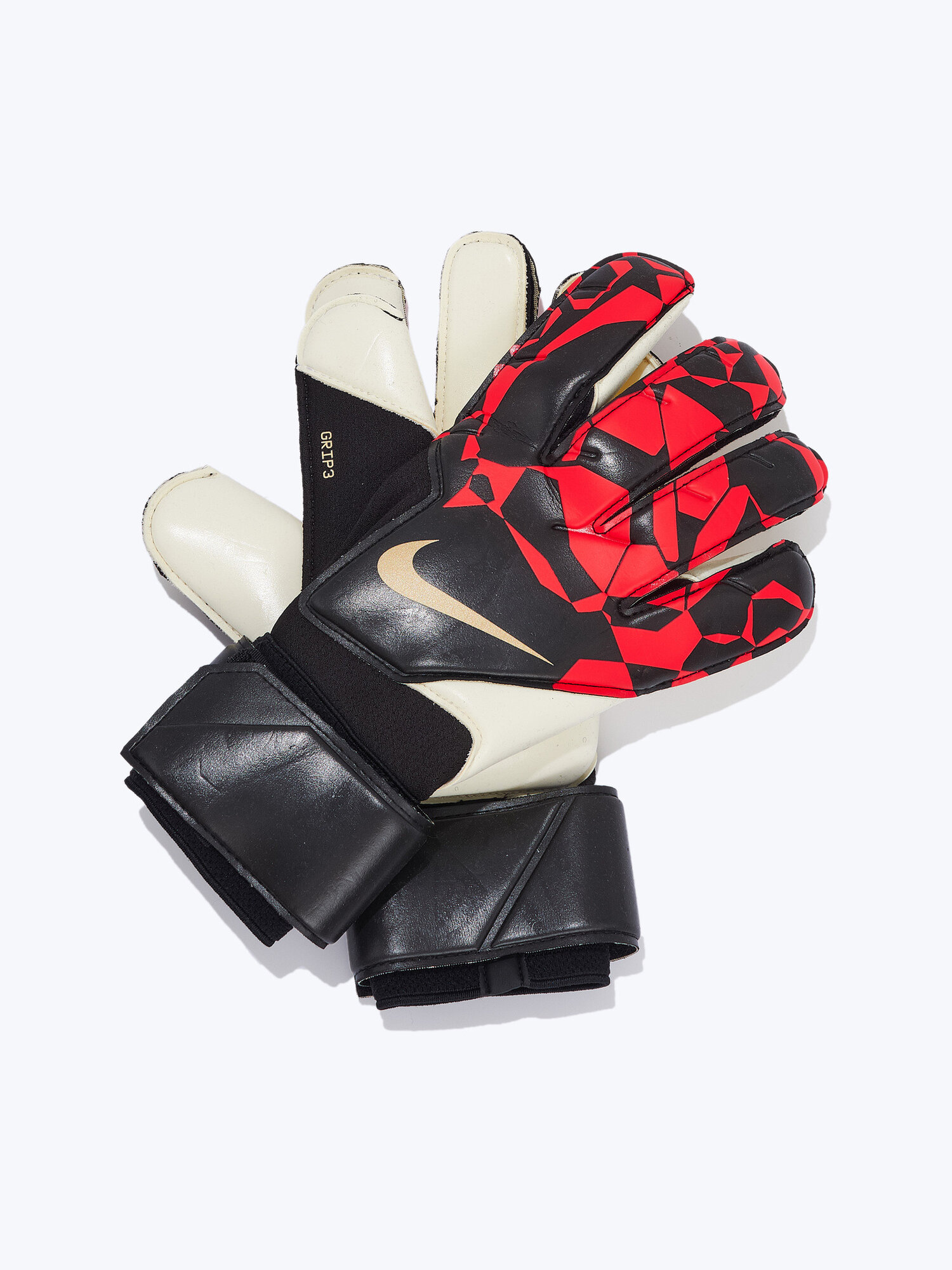 Перчатки вратарские Nike Grip 3 HQ0256-010, размер 9, Красный - Черный
