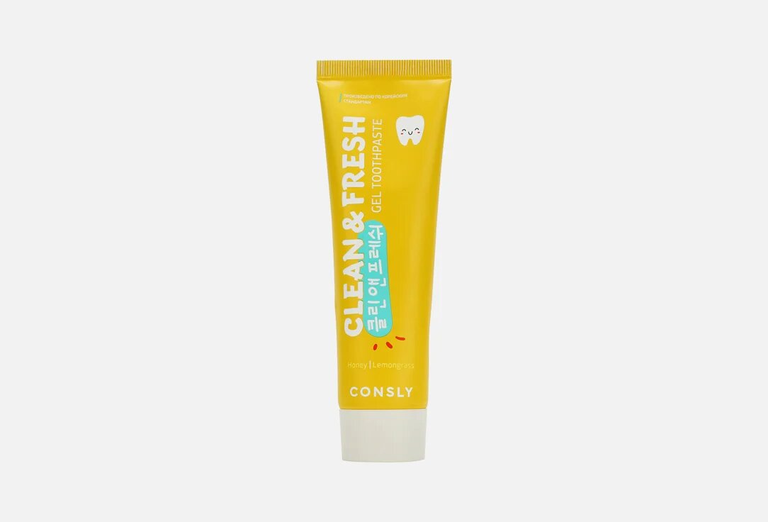 CONSLY Clean&Fresh Honey & Lemongrass Strengthening Gel Toothpaste Зубная паста 105г