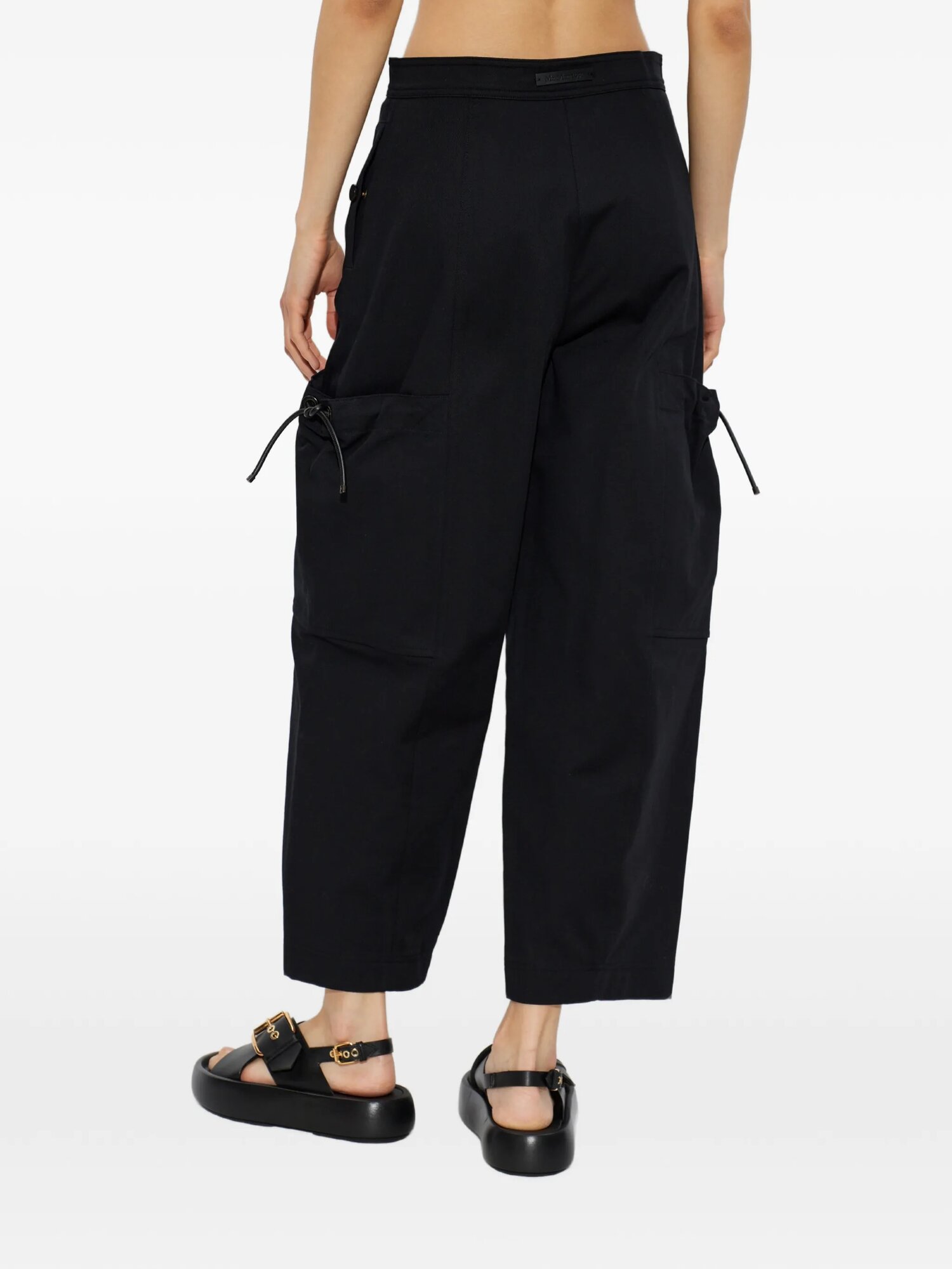 Брюки Max Mara Lepre cargo pants, размер 42, black/black — фото 1