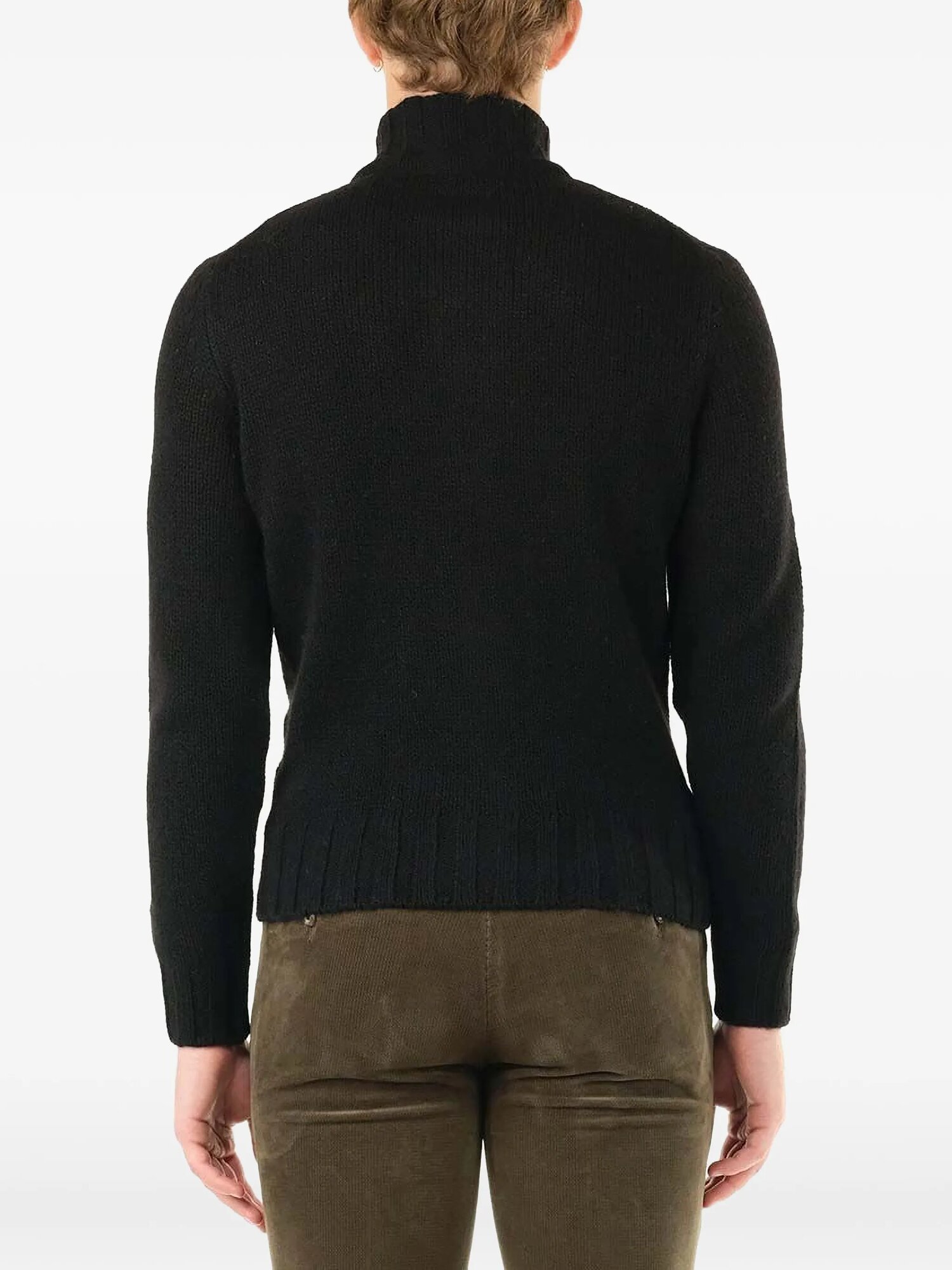 Кардиган al duca d'aosta Ribbed-trim wool cardigan, размер 46 — фото 1