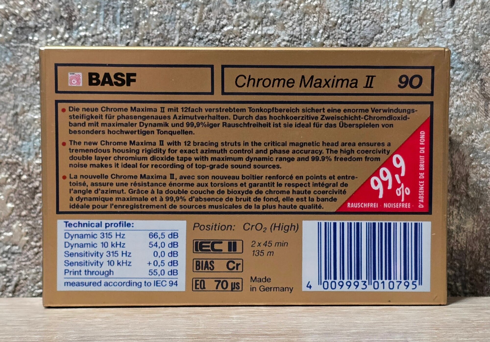 Аудиокассета BASF Chrome Maxima II — фото 1