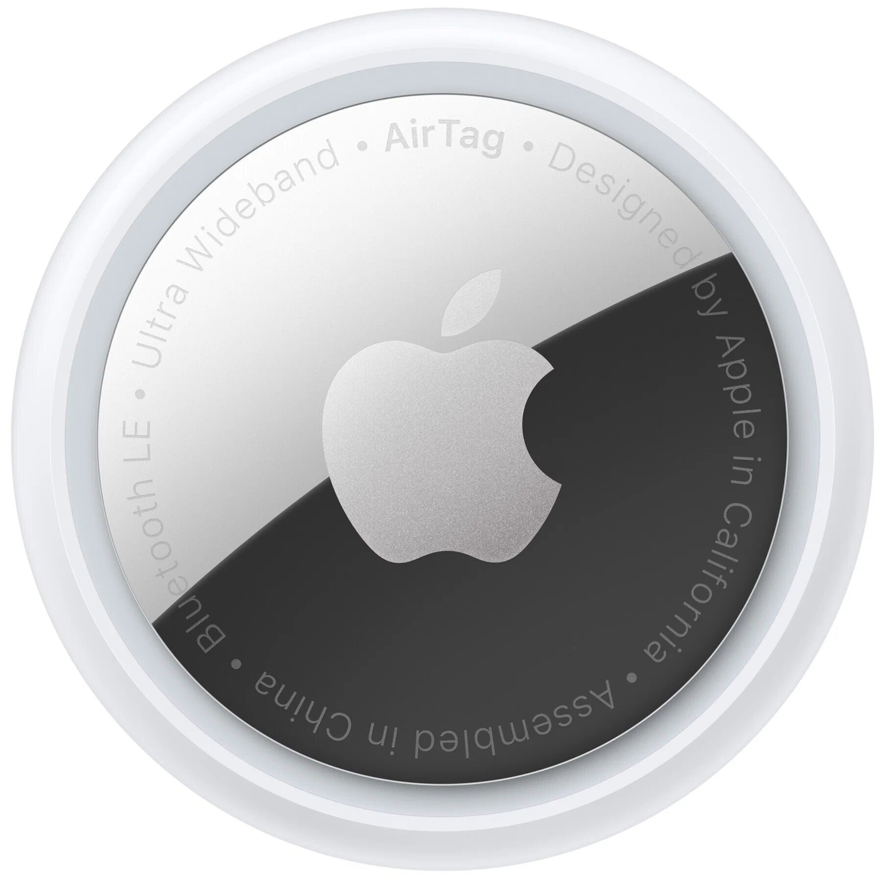Трекер Apple "AirTag", Bluetooth, звуковой сигнал, водонепроницаемый корпус, белый