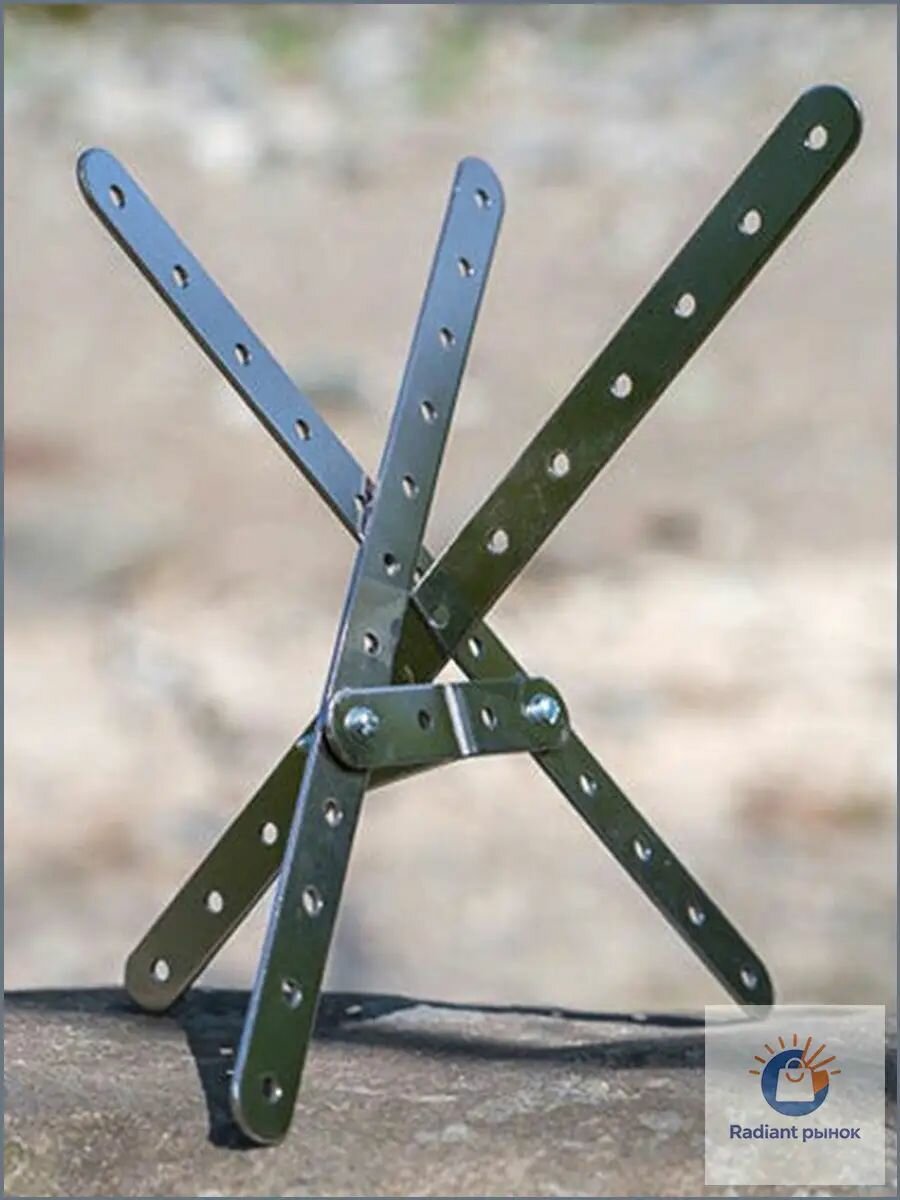Складная стойка для дров для кемпинга из нержавеющей стали для костра, вентиляционная стойка для горения