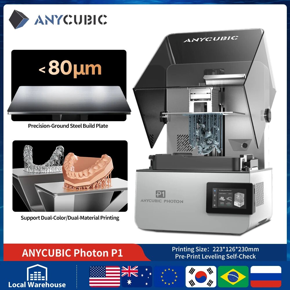 ANYCUBIC DLP SLA LCD смолекарстовый 3D-принтер Photon Mono M7, M5s Pro, M7 Pro, Photon P1, Mono 4, Wash and Cure 3, 3 Plus, Max
