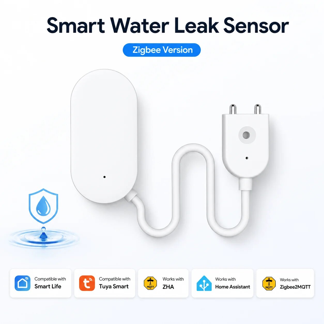 Датчик протечки воды Tuya Zigbee